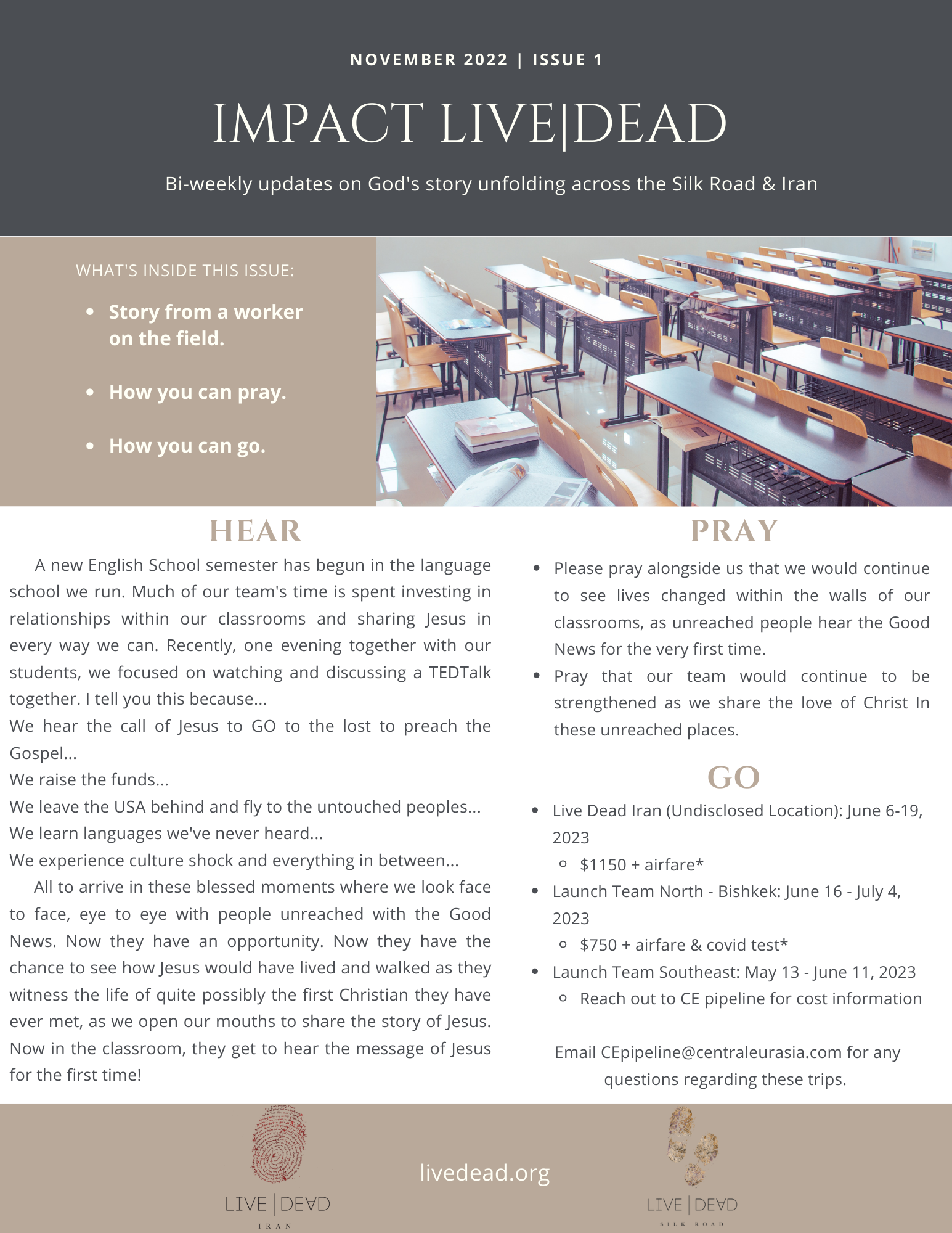 November 2022- Issue 1 - Live Dead